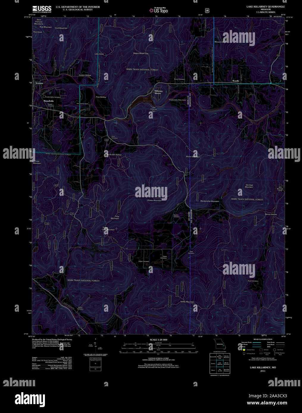 Map of killarney hi-res stock photography and images - Alamy