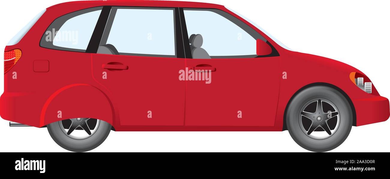 Sleek red race car Stock Vector Images - Alamy