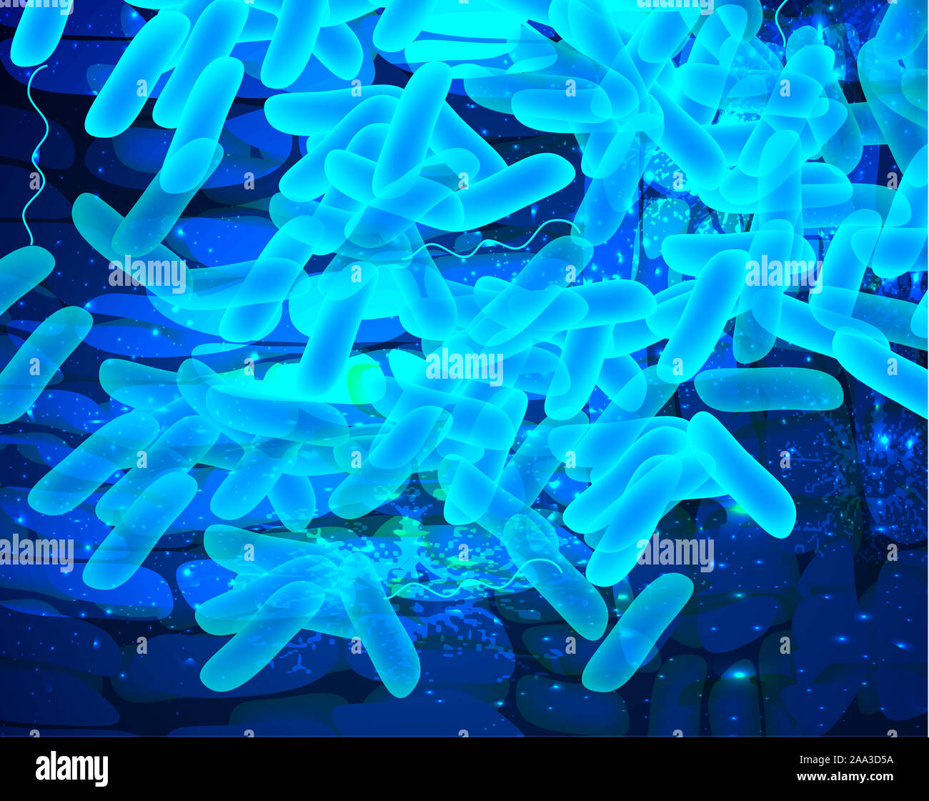 Background blue lactobacillus, bifidobacteria, probiotic, prebiotic ...