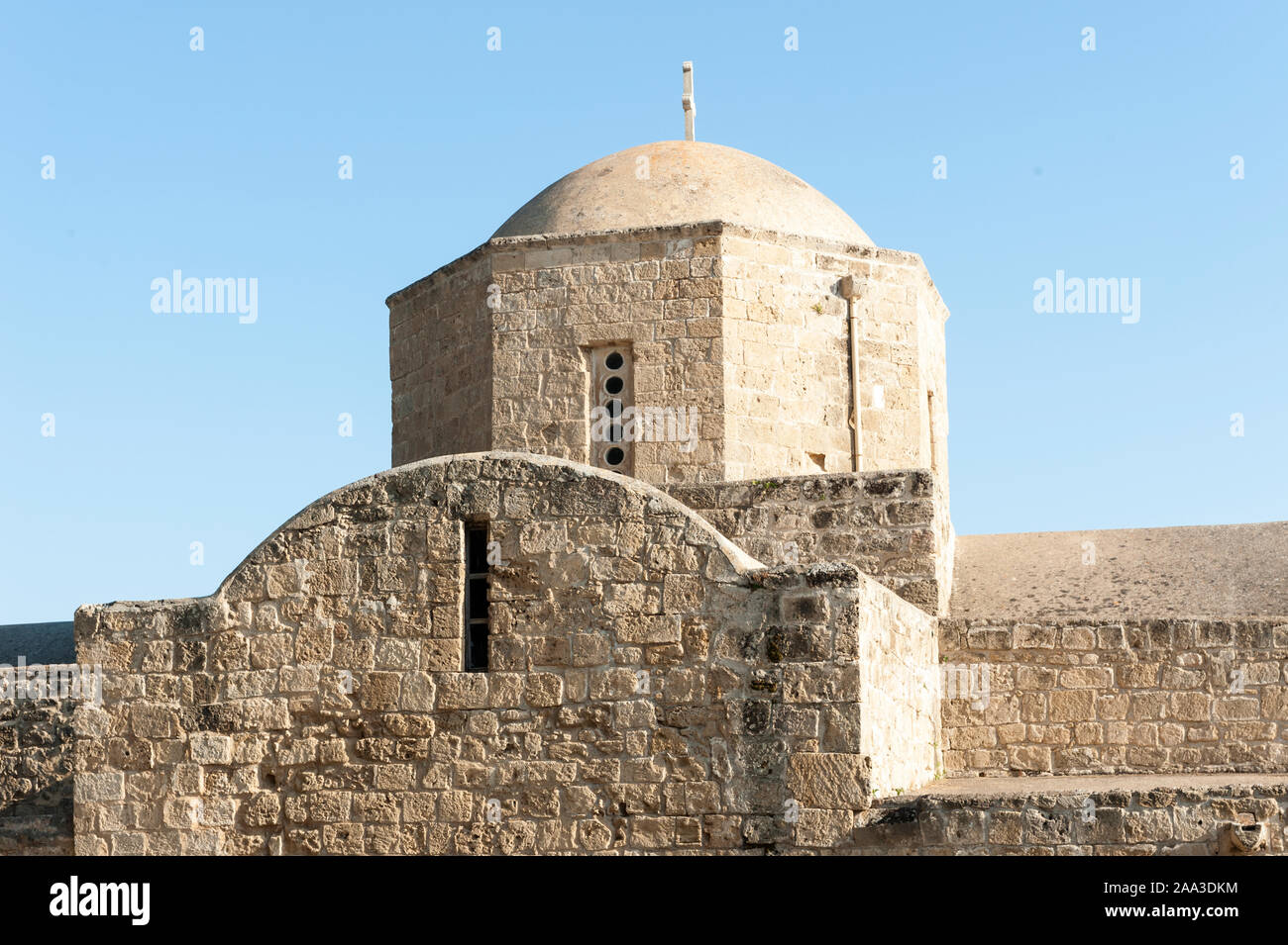 Basilica of Chrysopolitissa and agia Kyriaki paphos Cyprus Stock Photo ...