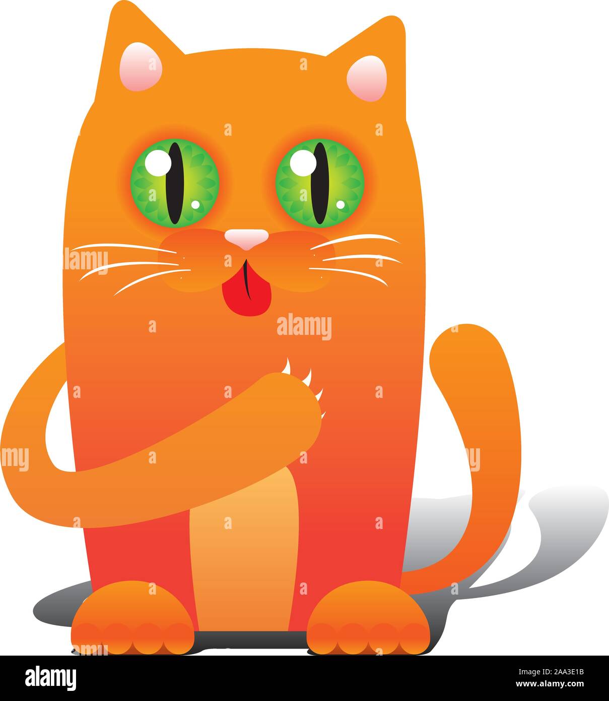 Paw red cat claws Cut Out Stock Images & Pictures - Alamy