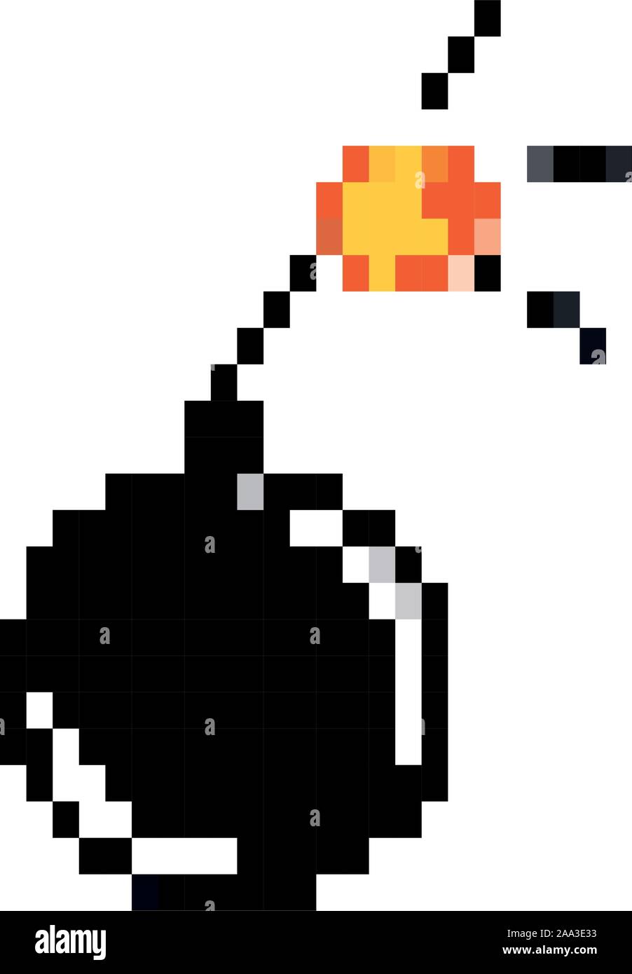 boom 8 bits pixelated style icon Stock Vector Image & Art - Alamy