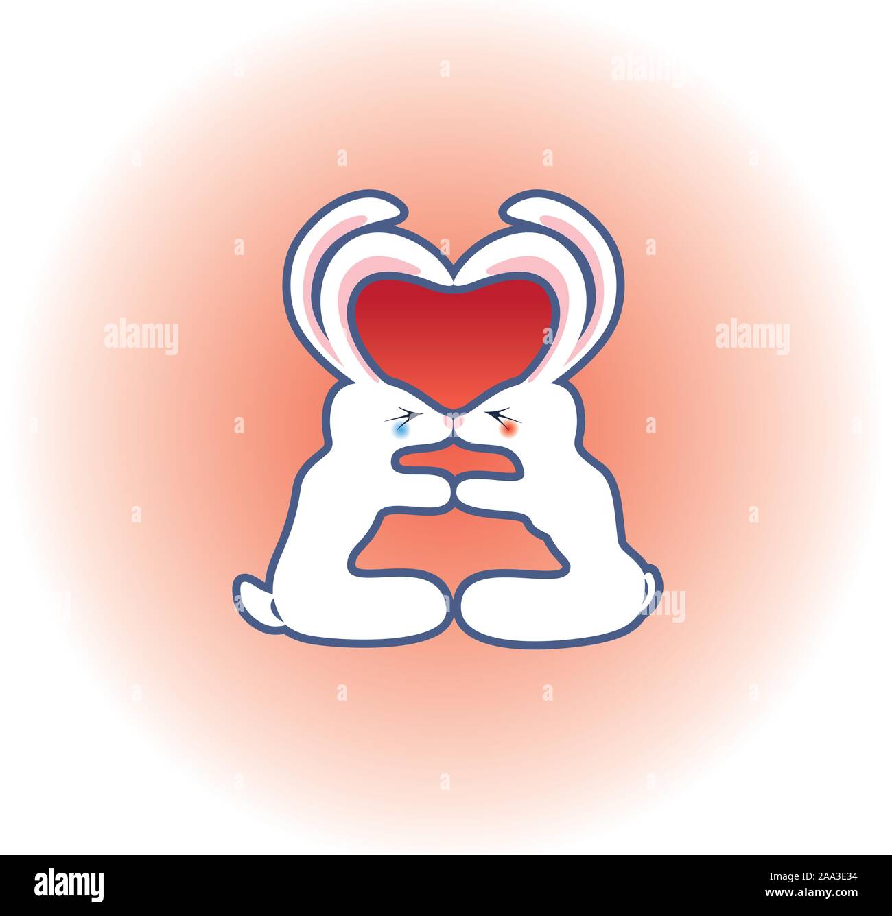 Rabbits kissing Stock Vector Images - Alamy Rabbits kissing Stock Vector Images - Alamy