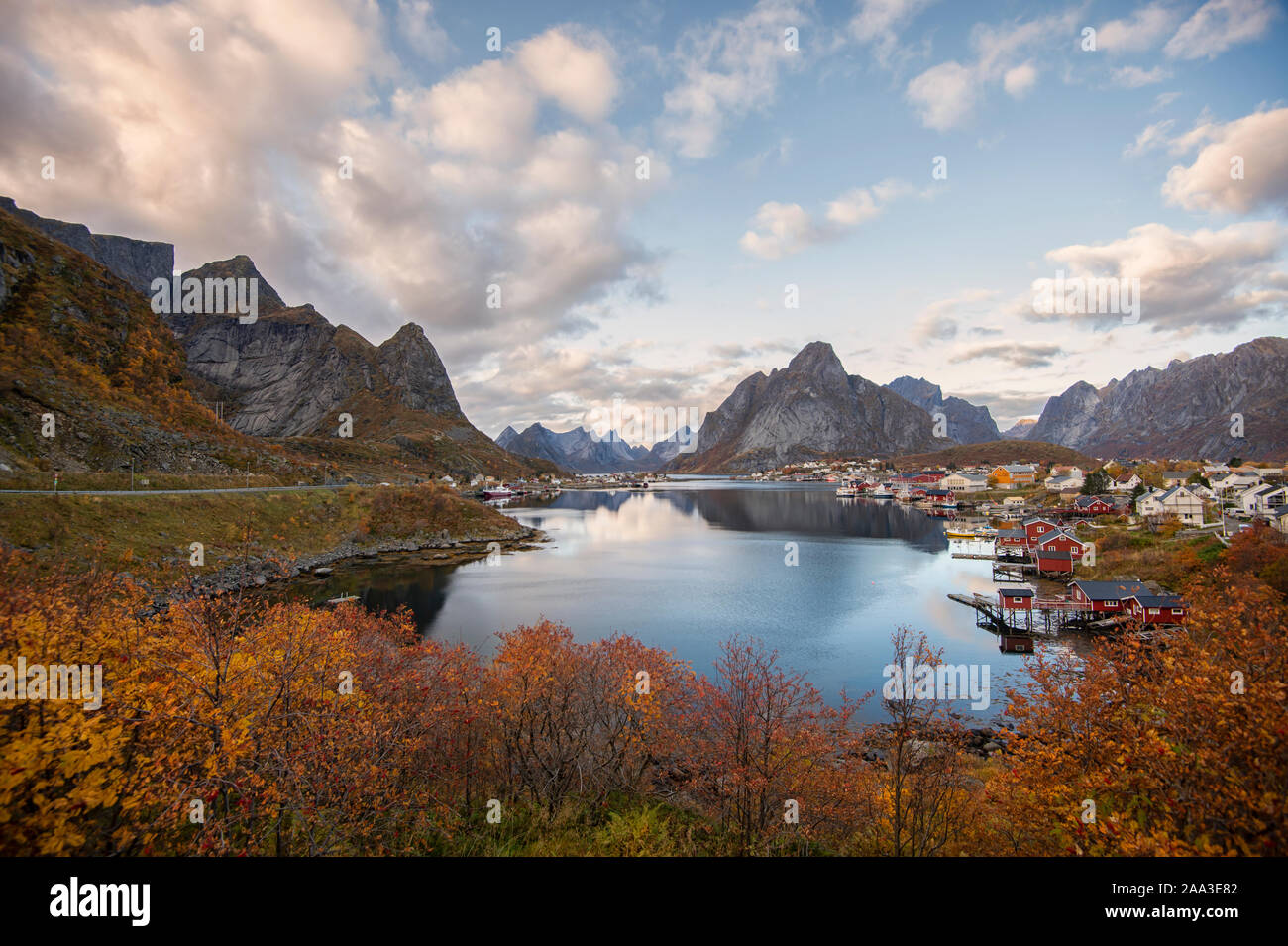 Lofoten islands moskenes village reine hi-res stock photography and ...