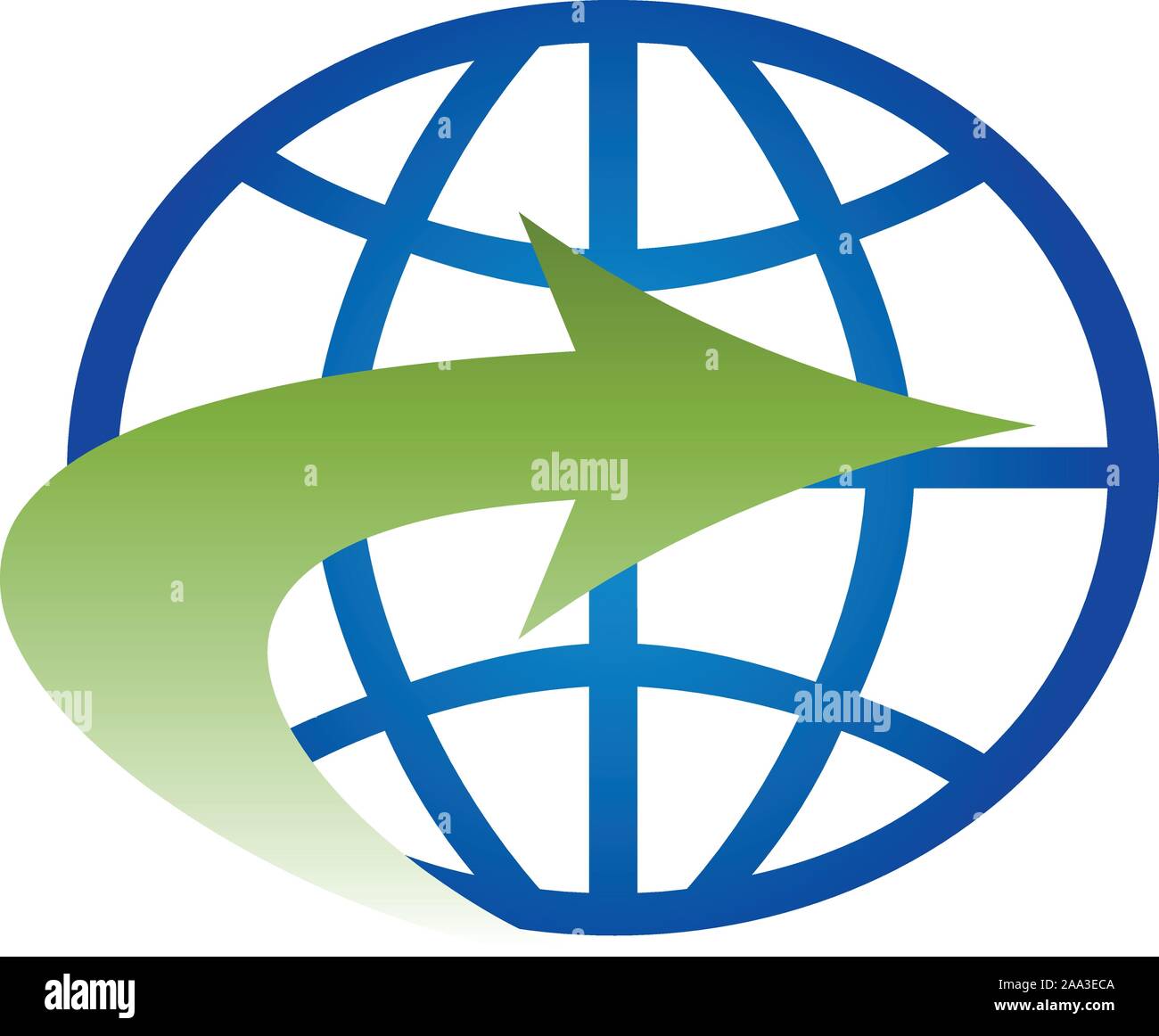 Earth globe, earth, arrows, logo Stock Vector Image & Art - Alamy