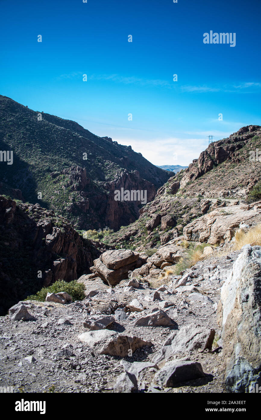 Queen Valley canyon, Hwy 60, Arizona #7765 Stock Photo - Alamy