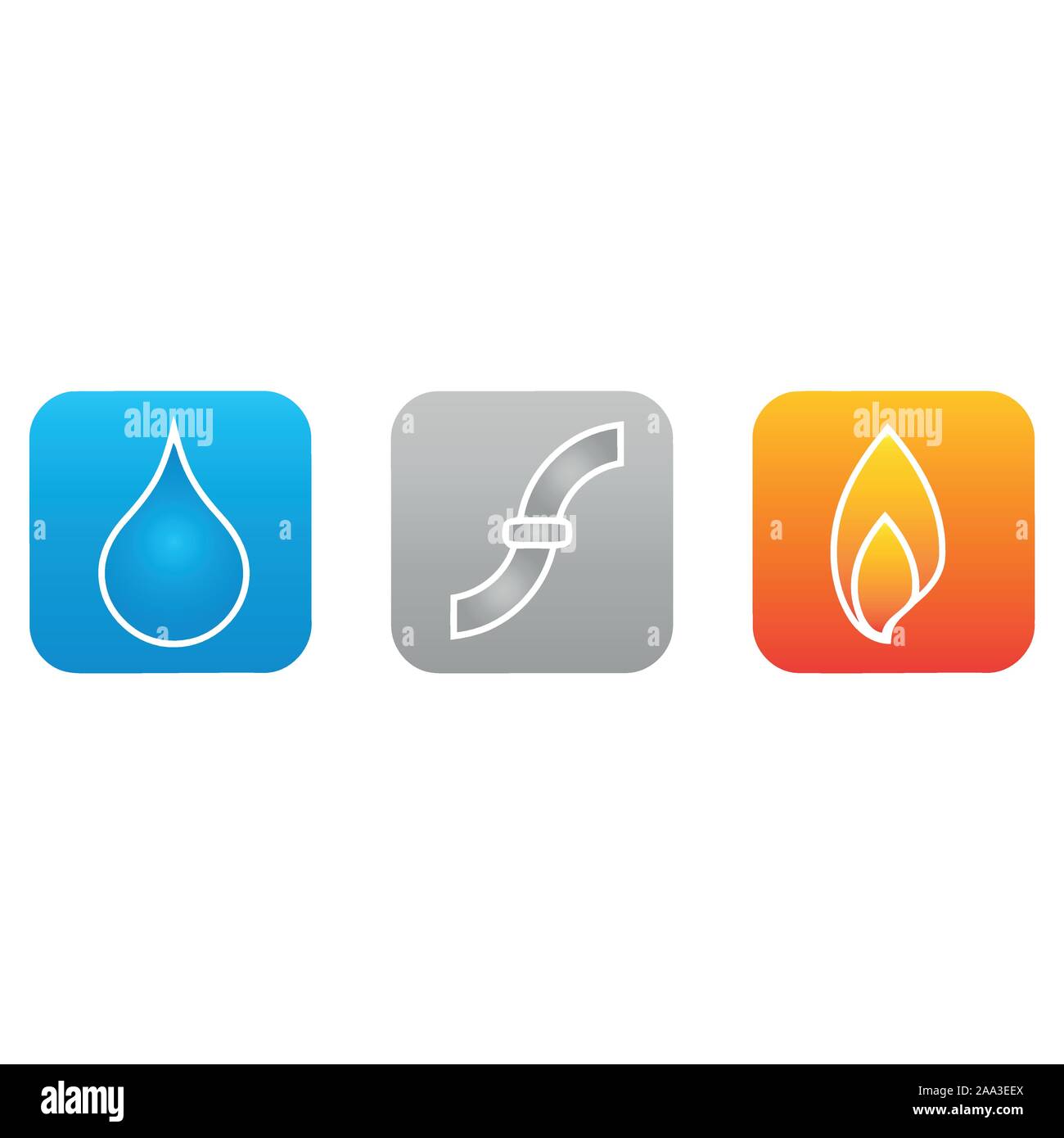Drops, flame, pipe fitter, plumber, logo Stock Vector Image & Art - Alamy