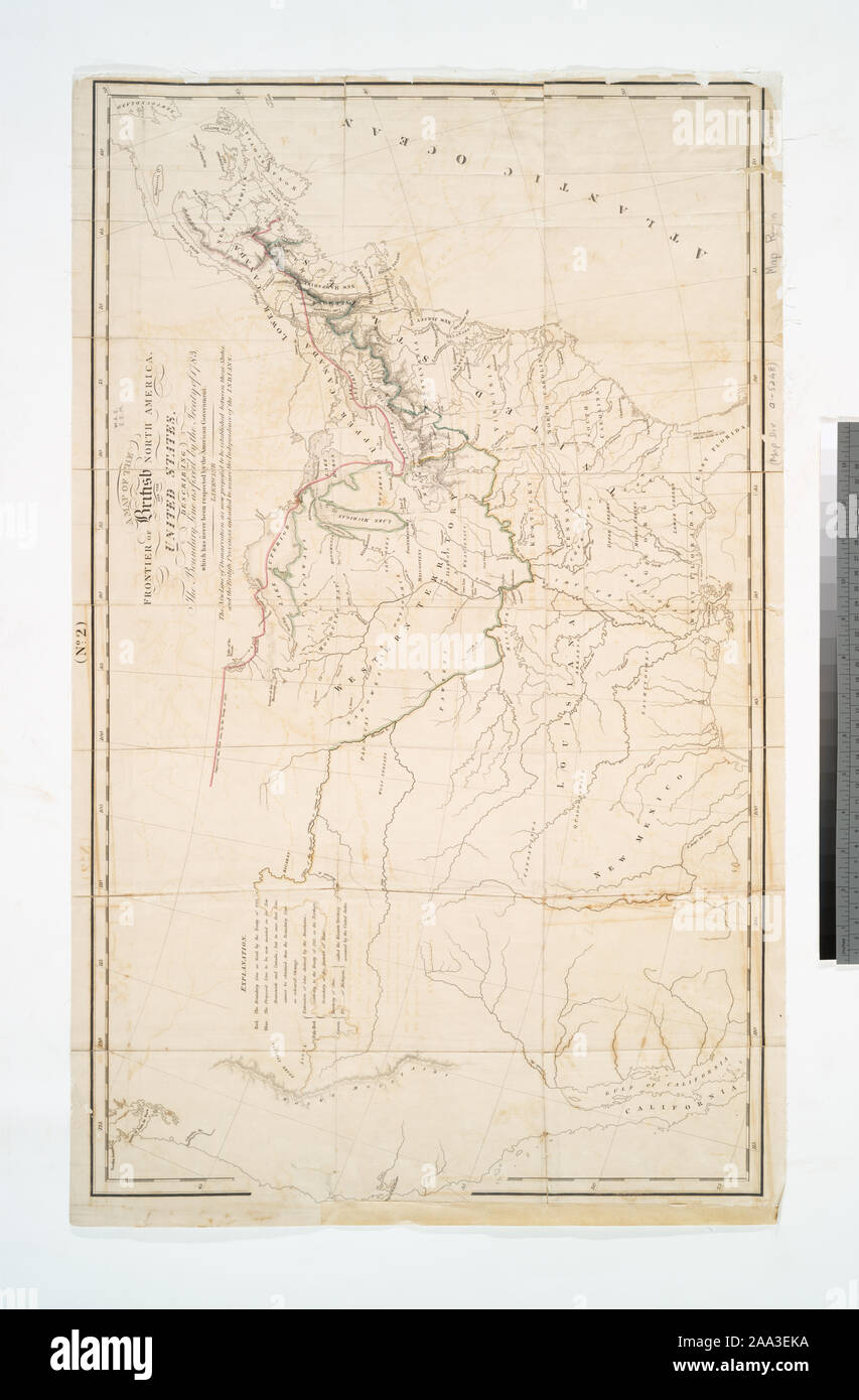 American frontier map hi-res stock photography and images - Alamy