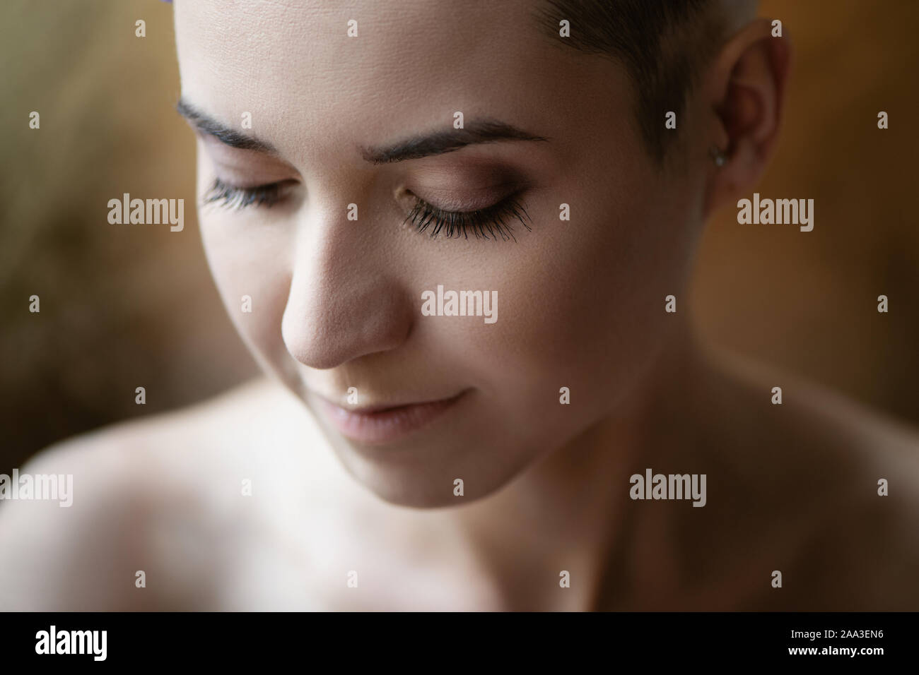 Beautiful female face spa hi-res stock photography and images - Alamy