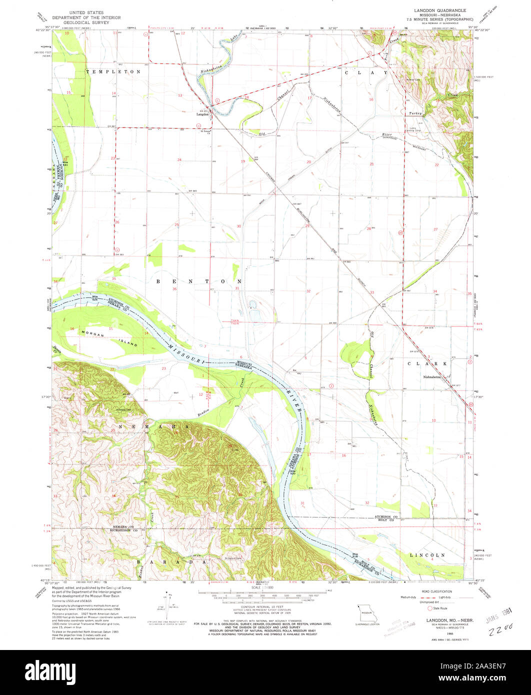 Langdon map hi-res stock photography and images - Alamy