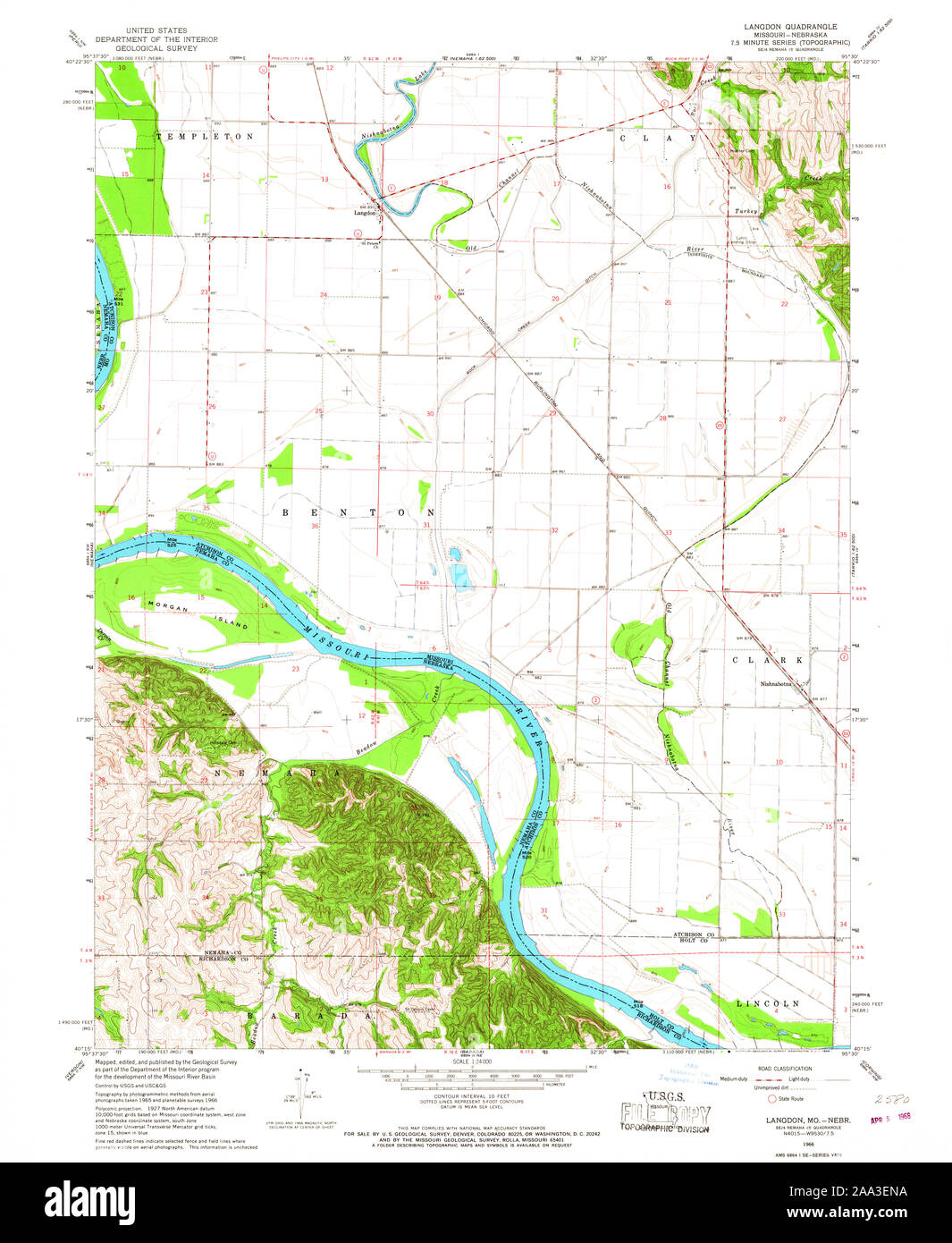 Map of langdon hi-res stock photography and images - Alamy