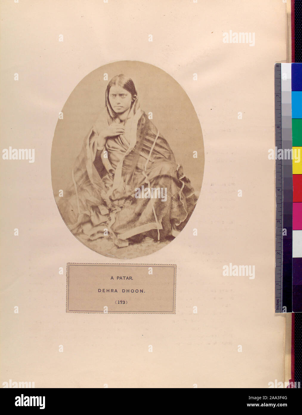 Letterpress label measures 40 x 85 mm.; A Patar, Dehra Dhoon ...