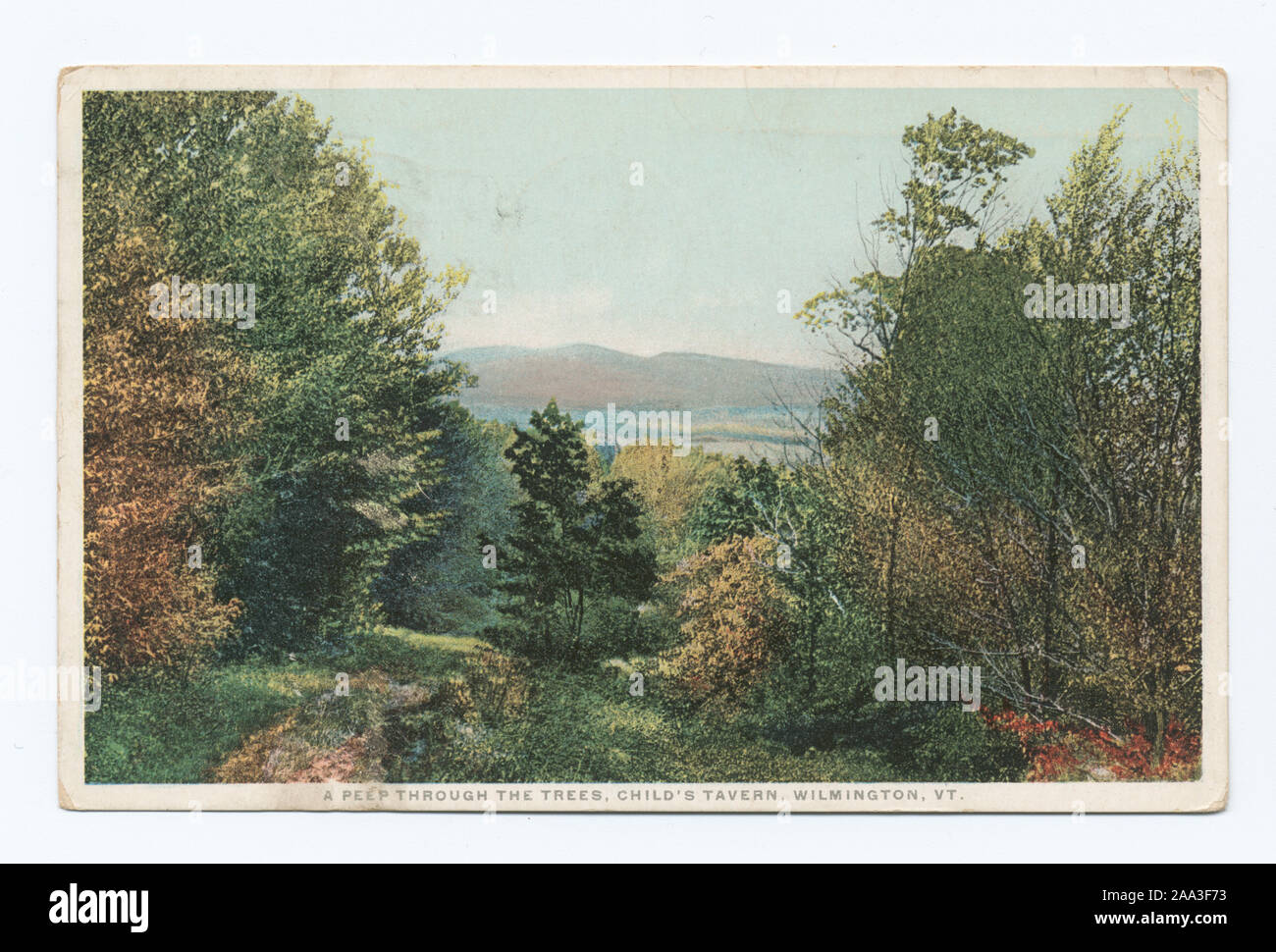 A Peep Through the Trees, Child's Tavern, Wilmington, VT.; A Peep ...