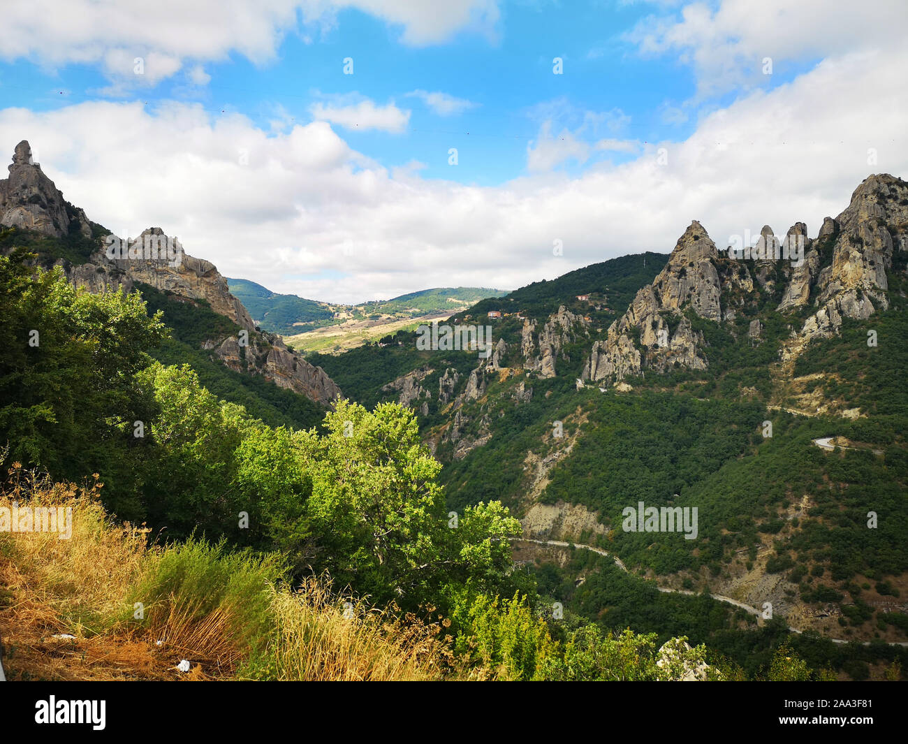 Mountain range, Dolomiti Lucane, Basilicata, Italy Stock Photo - Alamy