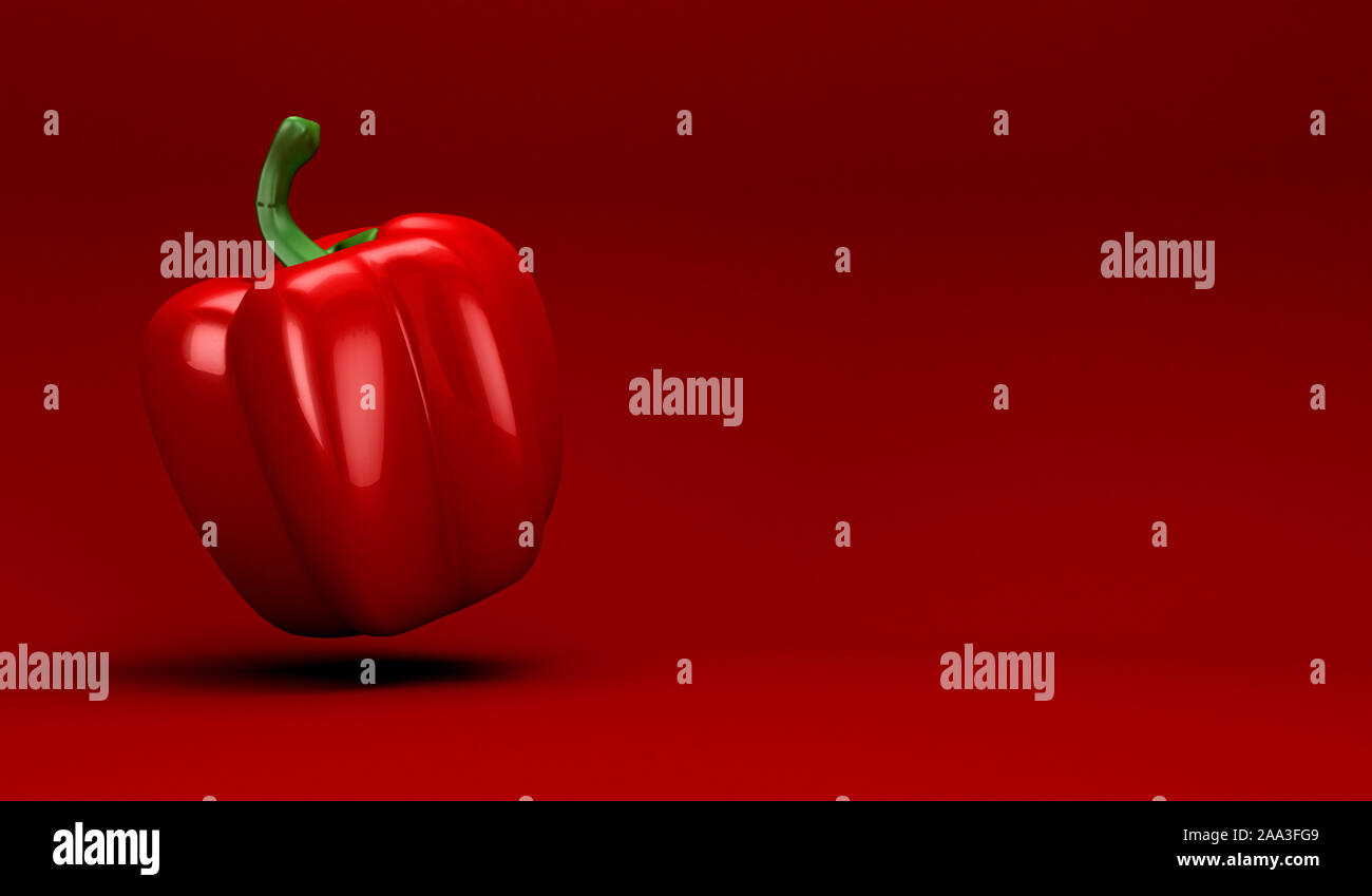Background with paprika. 3d rendering, 3d illustration Stock Photo - Alamy