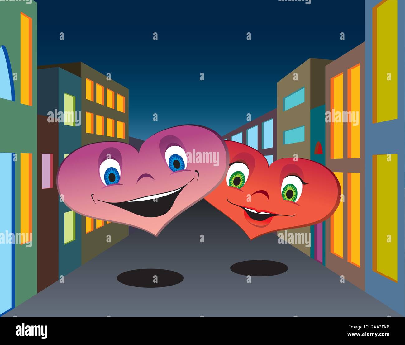 Cute heart lights Stock Vector Images - Alamy