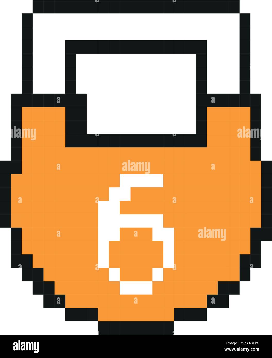 padlock 8 bits pixelated style icon Stock Vector Image & Art - Alamy