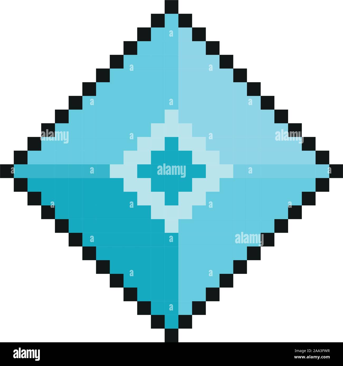 rhombus 8 bits pixelated style icon Stock Vector Image & Art - Alamy