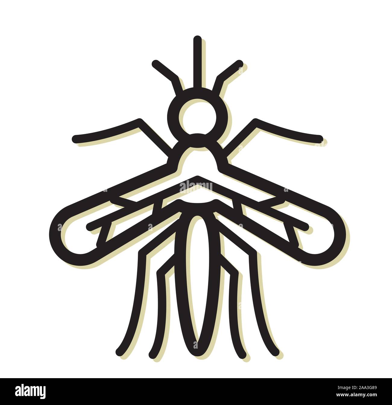 Mosquito - Dengue - Icon as EPS 10 File Stock Vector Image & Art - Alamy