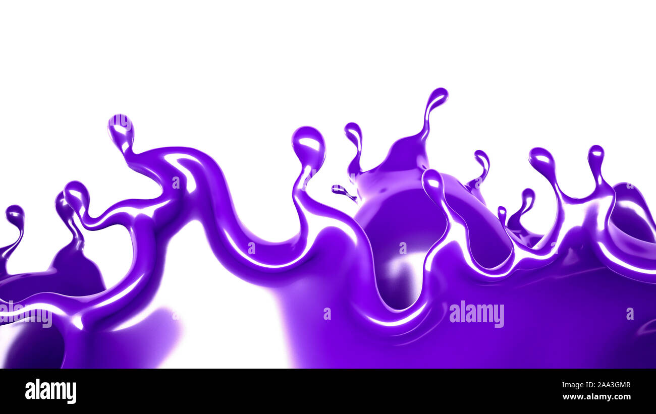Splash of paint. 3d rendering, 3d illustration Stock Photo - Alamy