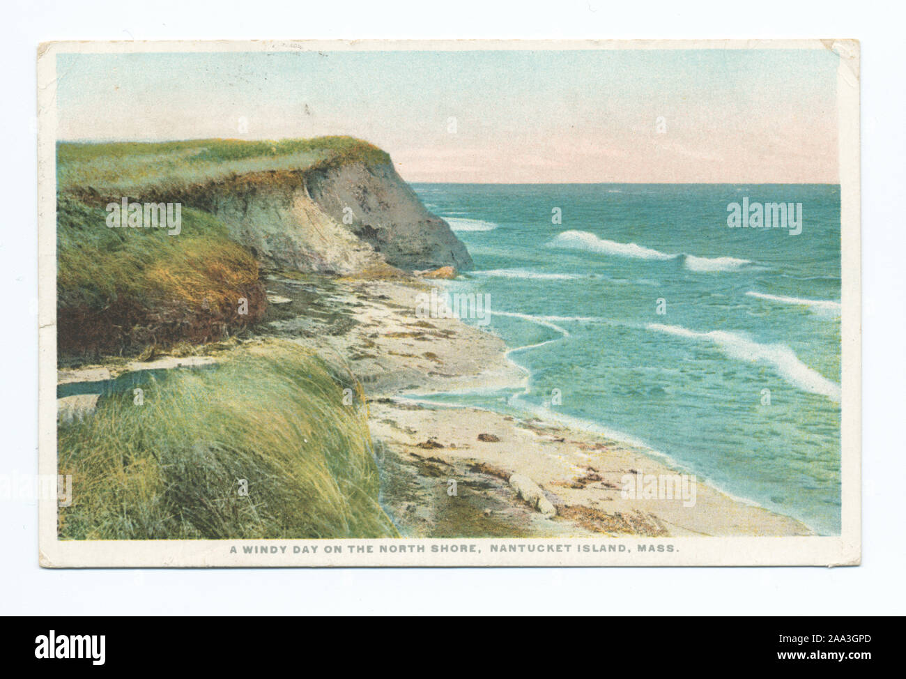 A Windy Day on the North Shore, Nantucket Island, Mass.; A Windy Day on ...