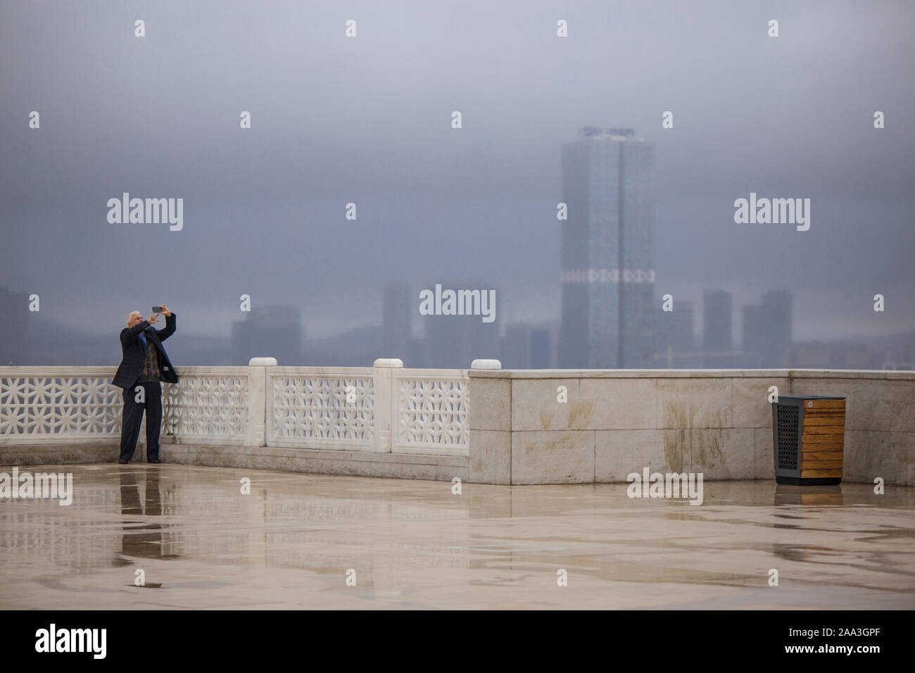 skyline istanbul, rainy istanbul, skyscraper Stock Photo - Alamy