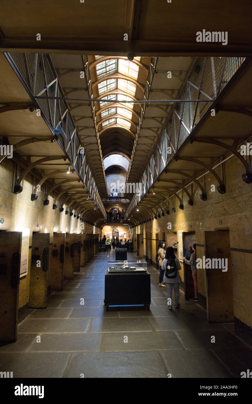 Inside Old Melbourne Gaol Stock Photo - Alamy