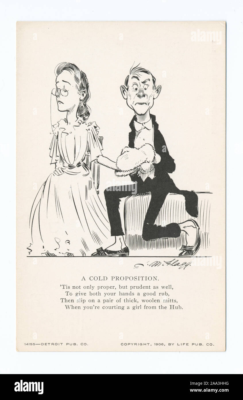 1905+. Includes the 'Life' cartoon series.; A cold proposition, Flagg ...