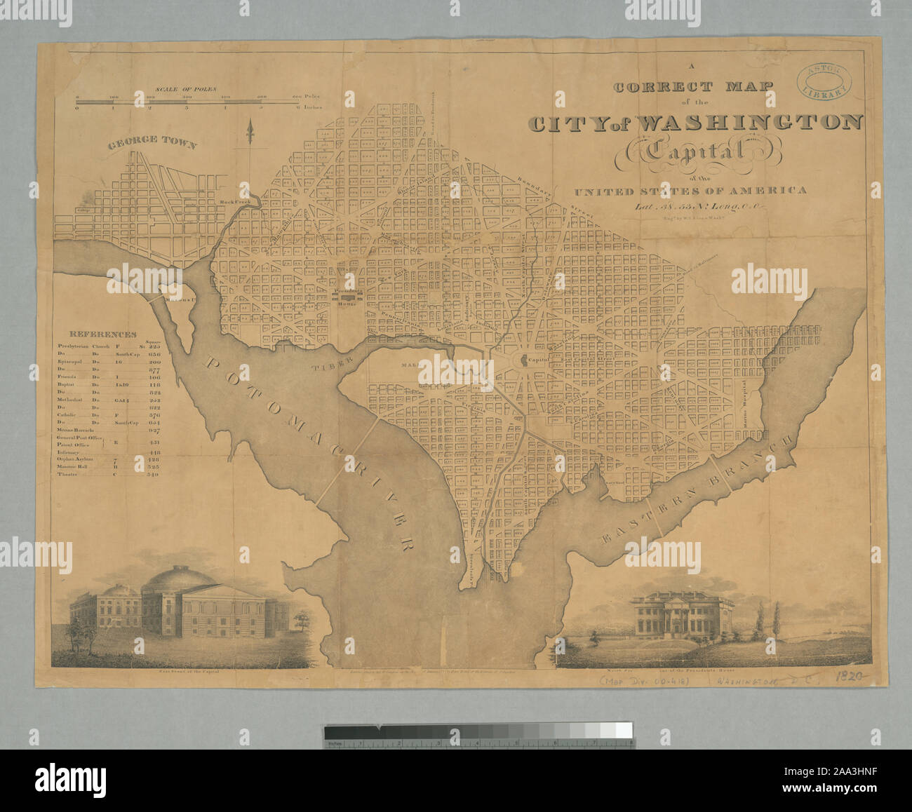 1820 map america hi-res stock photography and images - Alamy