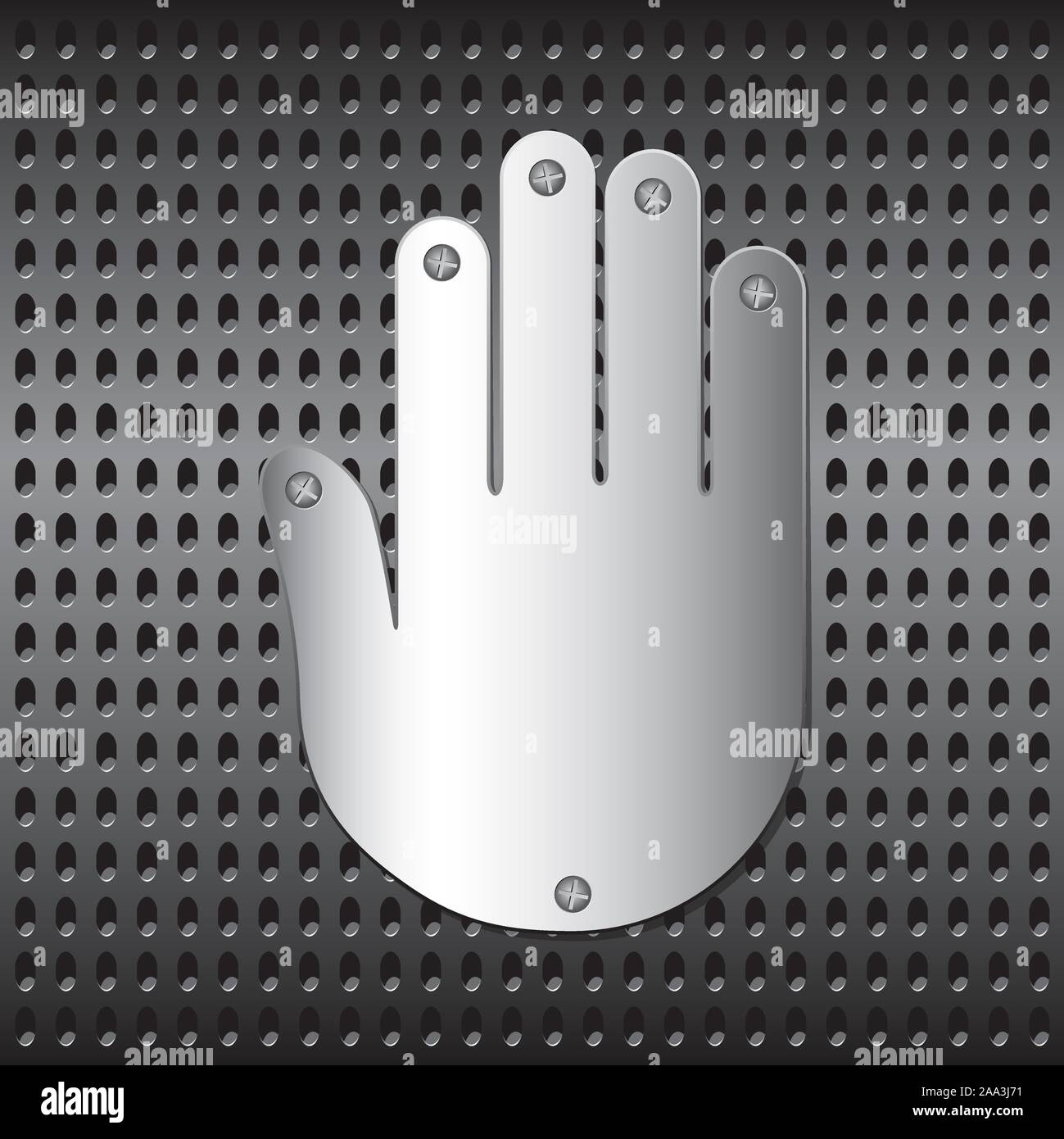 Stop aluminum Stock Vector Images - Alamy