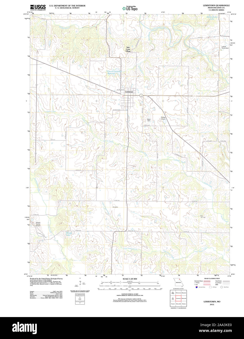 Map of lewistown hi-res stock photography and images - Alamy