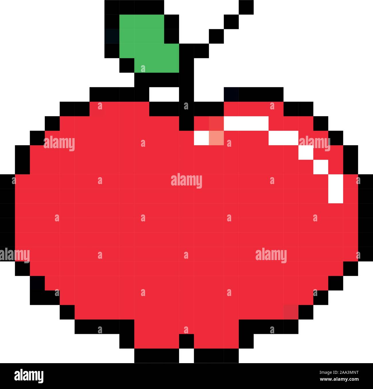 apple fruit 8 bits pixelated style icon Stock Vector Image & Art - Alamy
