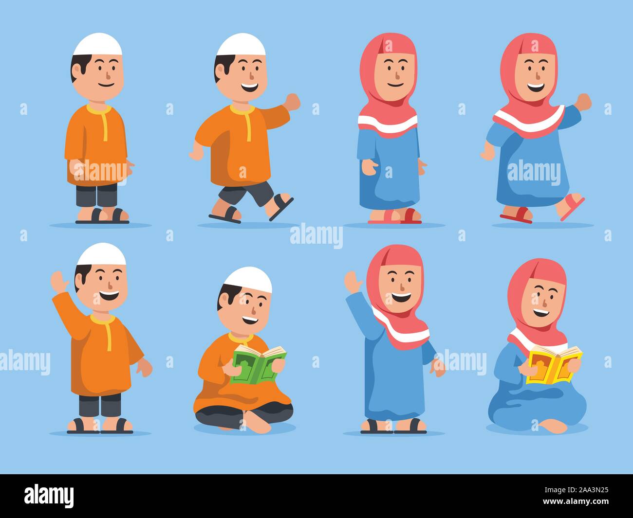 Muslim kind Stock Vector Images - Alamy
