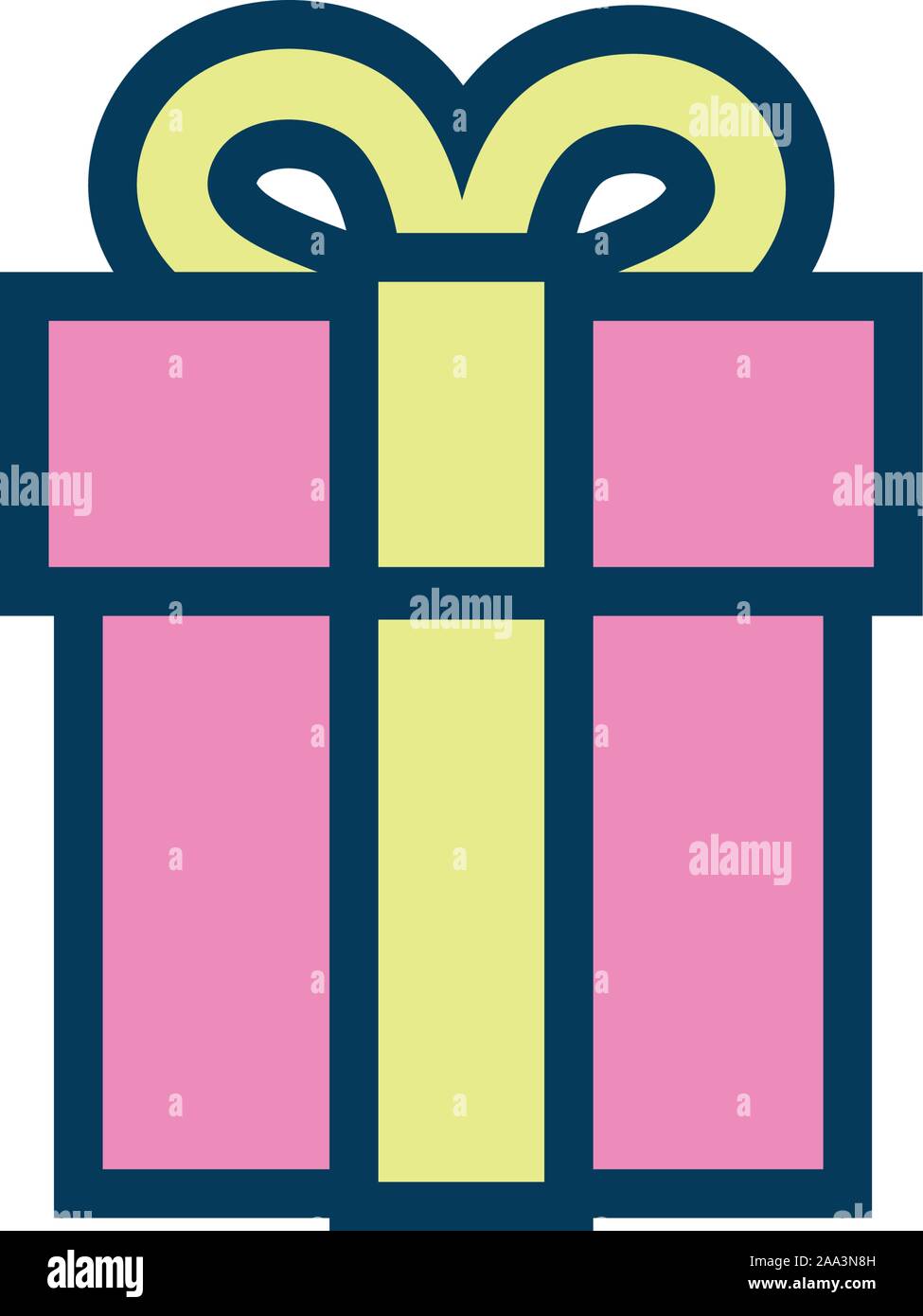 Kid packing gift box Stock Vector Images - Alamy