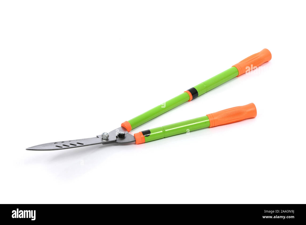 Garden tools, scissors for cutting isolated on white background. High ...