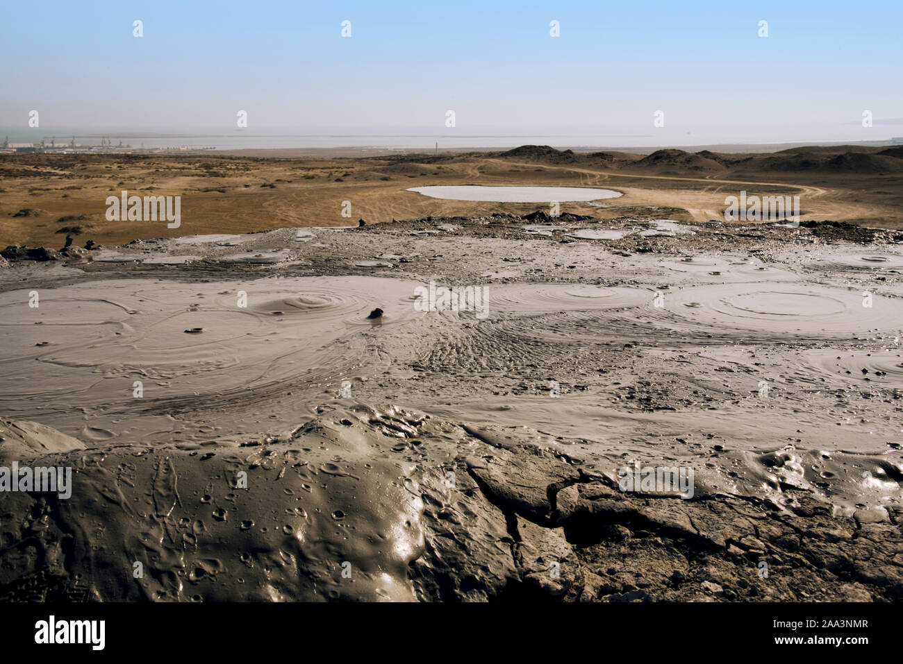 Mud volcanoes of Gobustan, Azerbaijan Stock Photo - Alamy