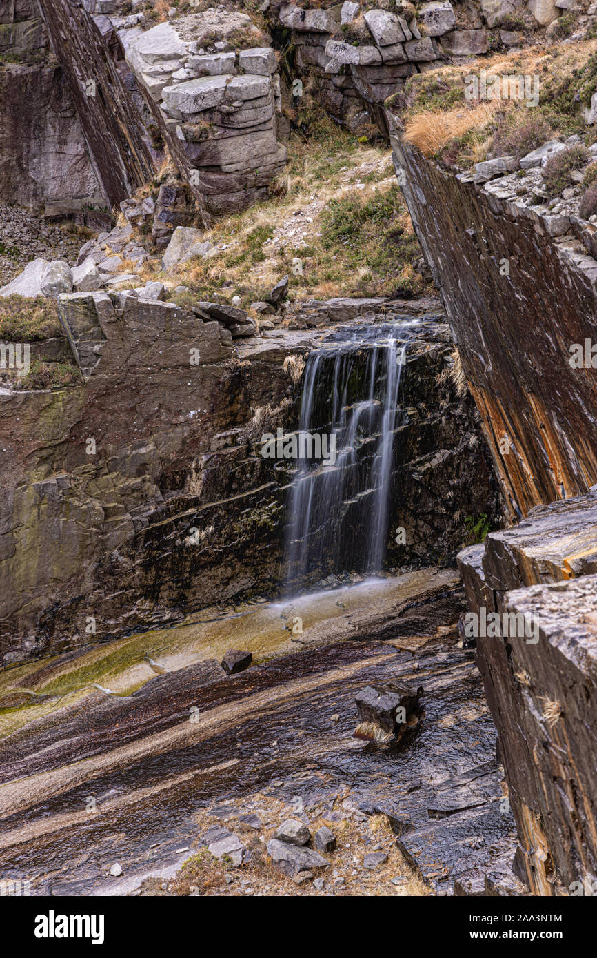 Bloody Bridge granite quarry, Mourne mountains, County Down, Northern ...