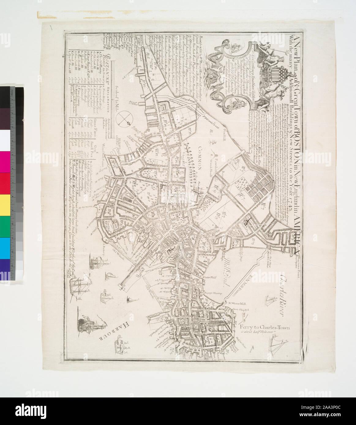 Boston map bonner hi-res stock photography and images - Alamy