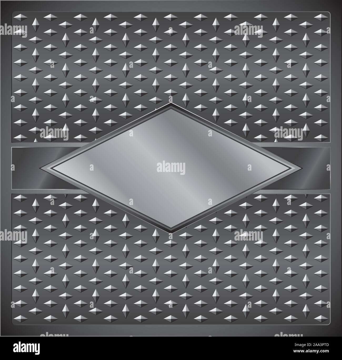 Metal rhombus frame Stock Vector Image & Art - Alamy