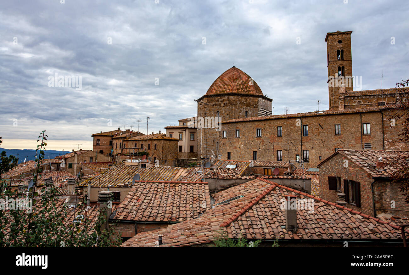 Volterra medieval town in Tuscany traditonal Architecture Italy Stock ...