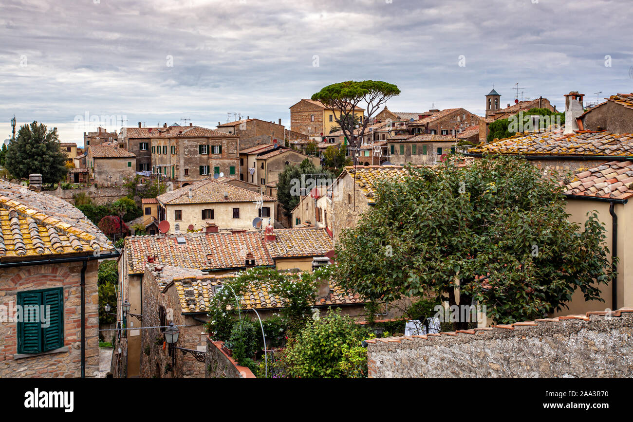 Volterra medieval town in Tuscany traditonal Architecture Italy Stock ...