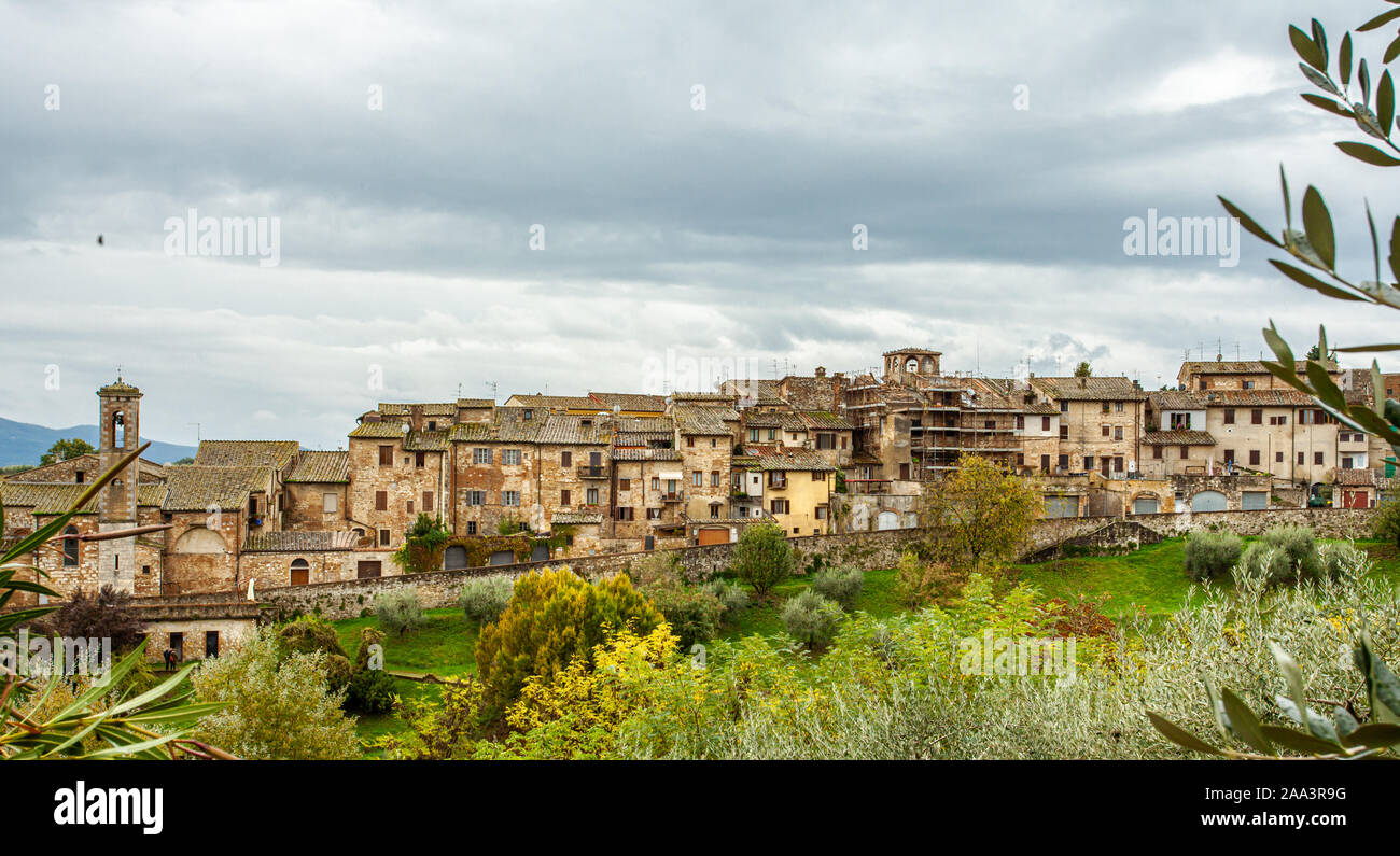 Volterra medieval town in Tuscany traditonal Architecture Italy Stock ...