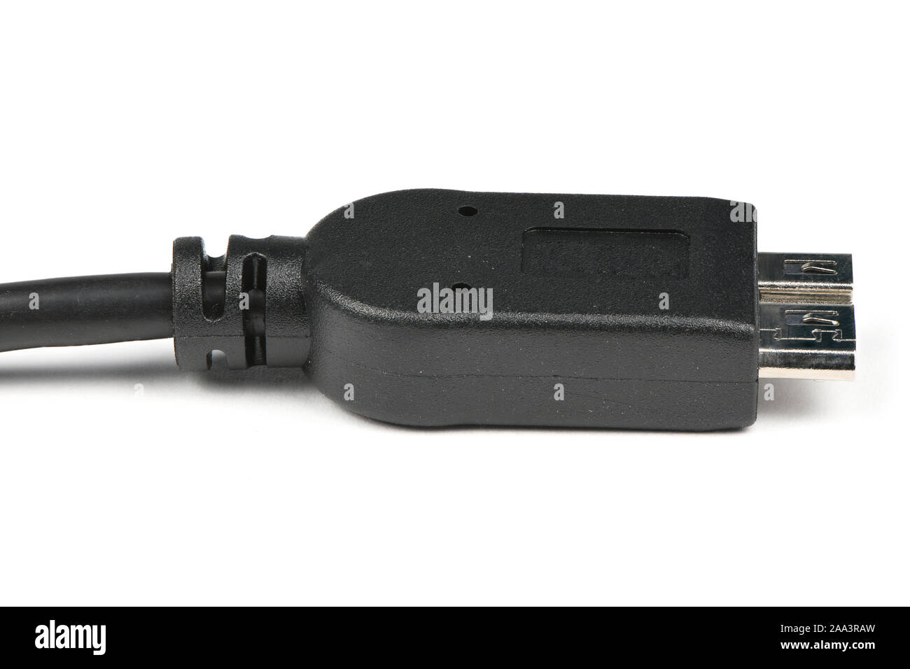 Closeup USB cable isolated on white. High resolution photo. Full depth ...