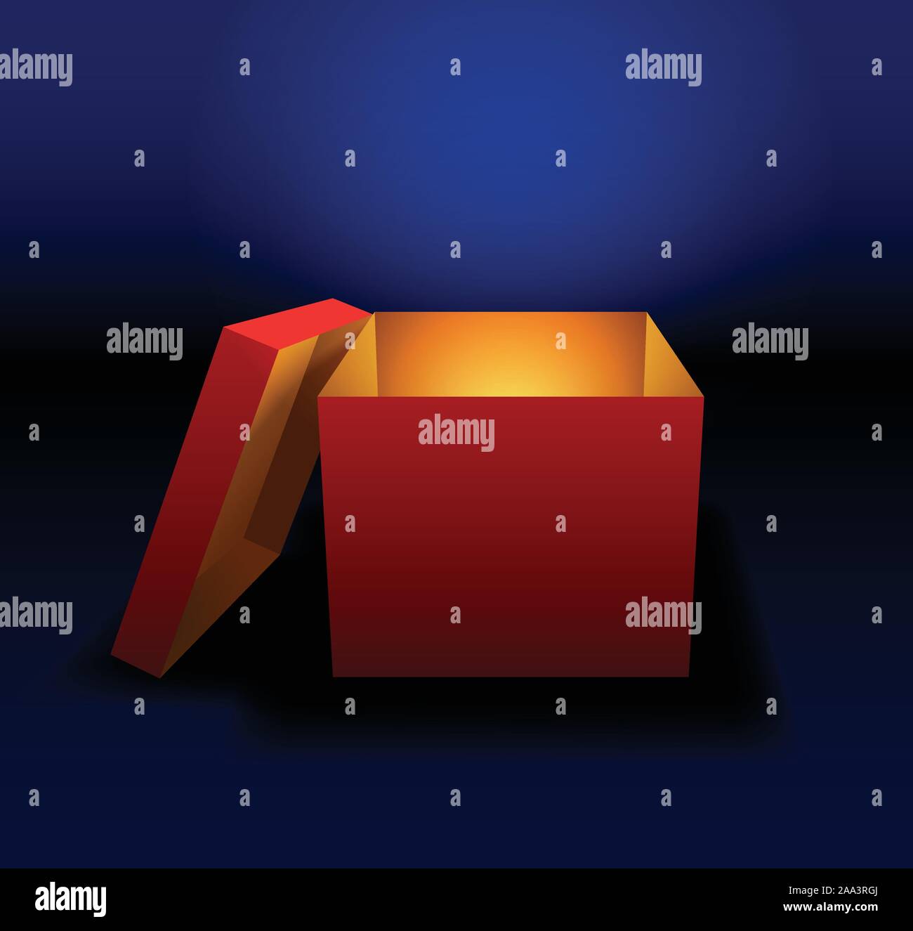 Christmas decor box gift Stock Vector Images - Alamy