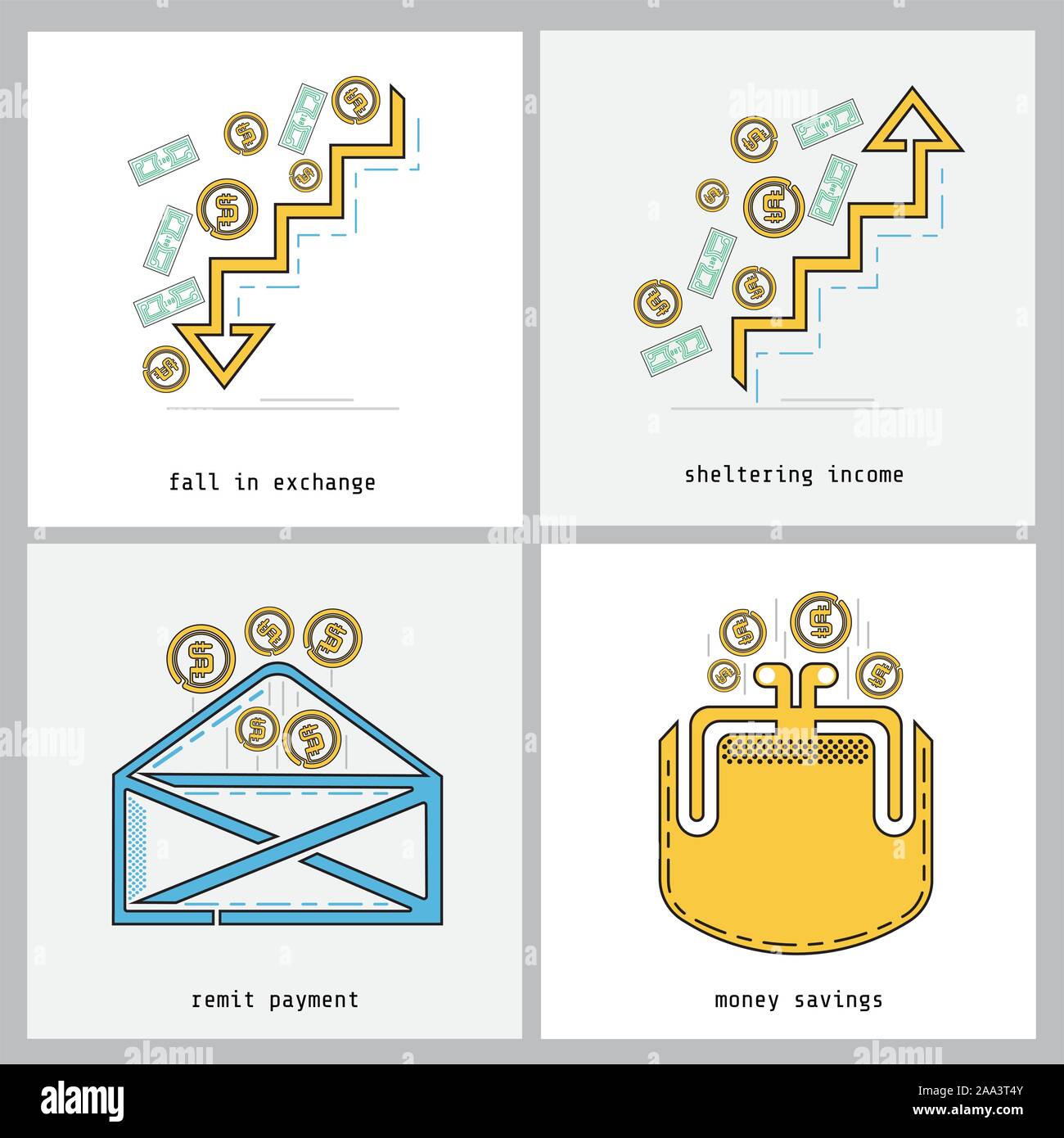 Remit money Stock Vector Images - Alamy