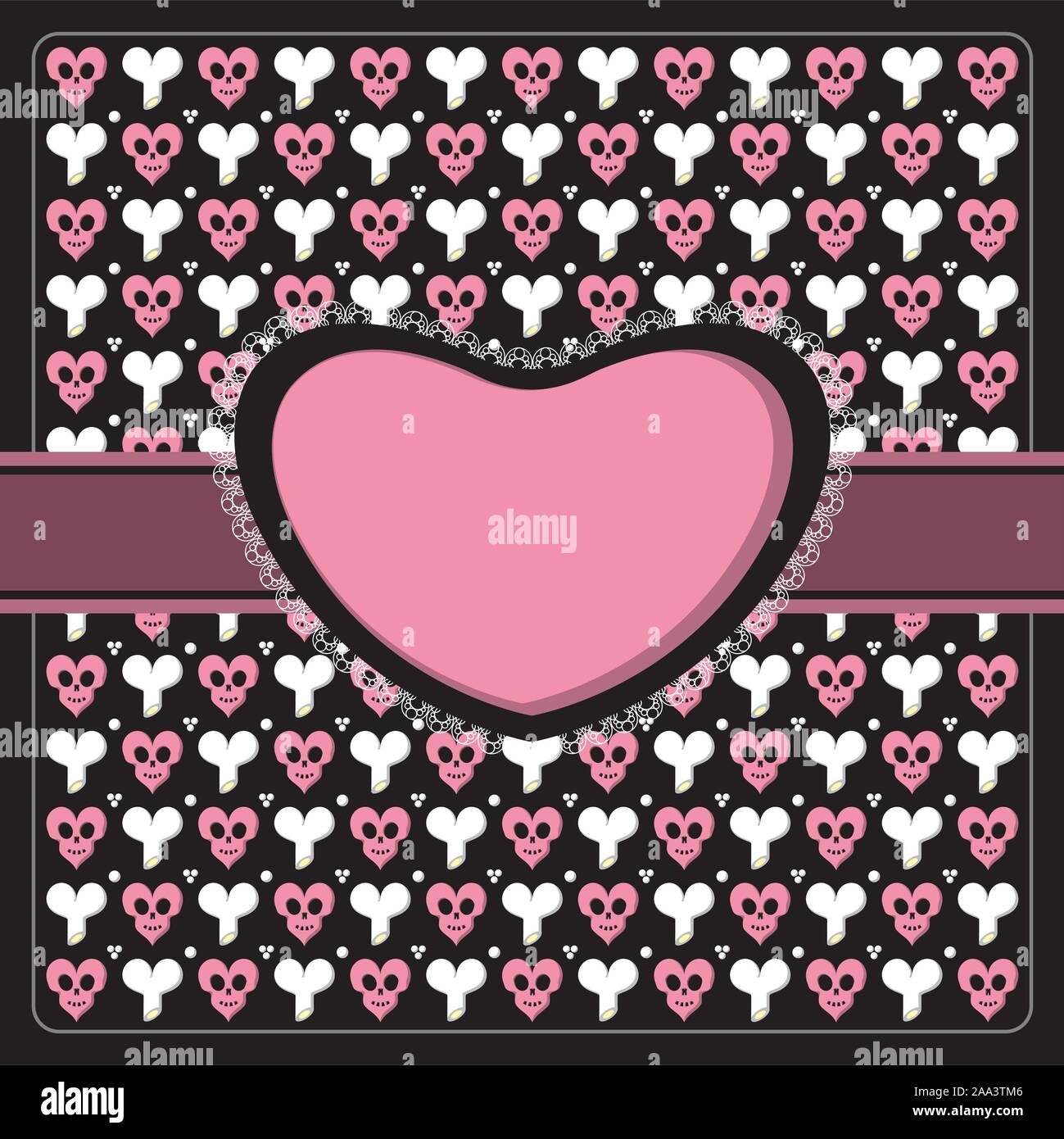Emo gothic romantic frame Stock Vector Image & Art - Alamy