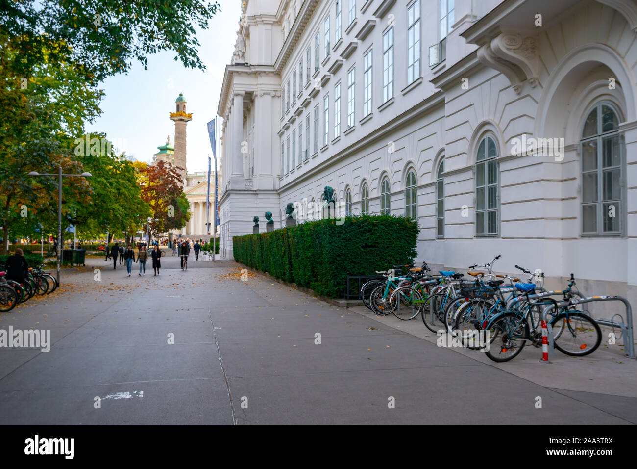 Vienna, Austria - 25.10.2019: Technical University in Vienna. Education ...