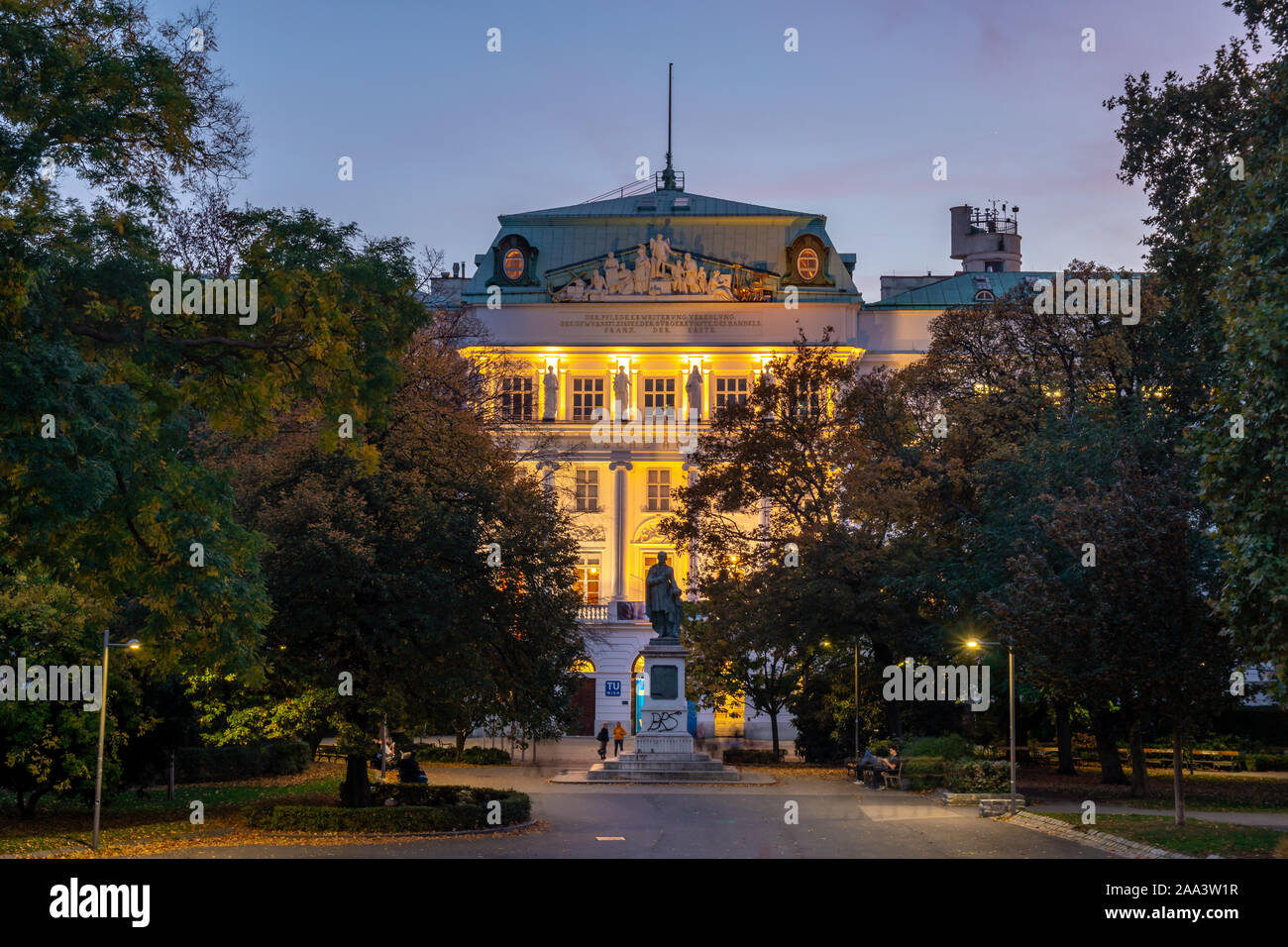 Vienna university at night hi-res stock photography and images - Alamy