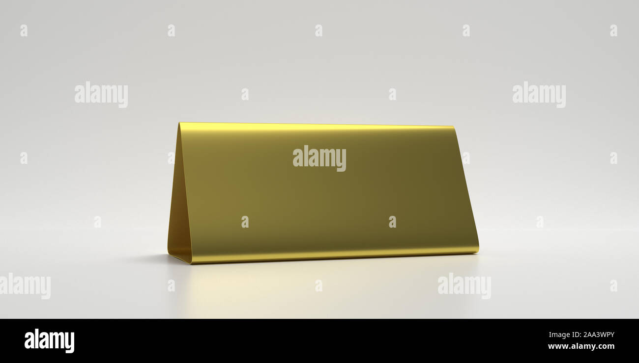 Reservation concept. Table tent blank, reserved card sign template ...