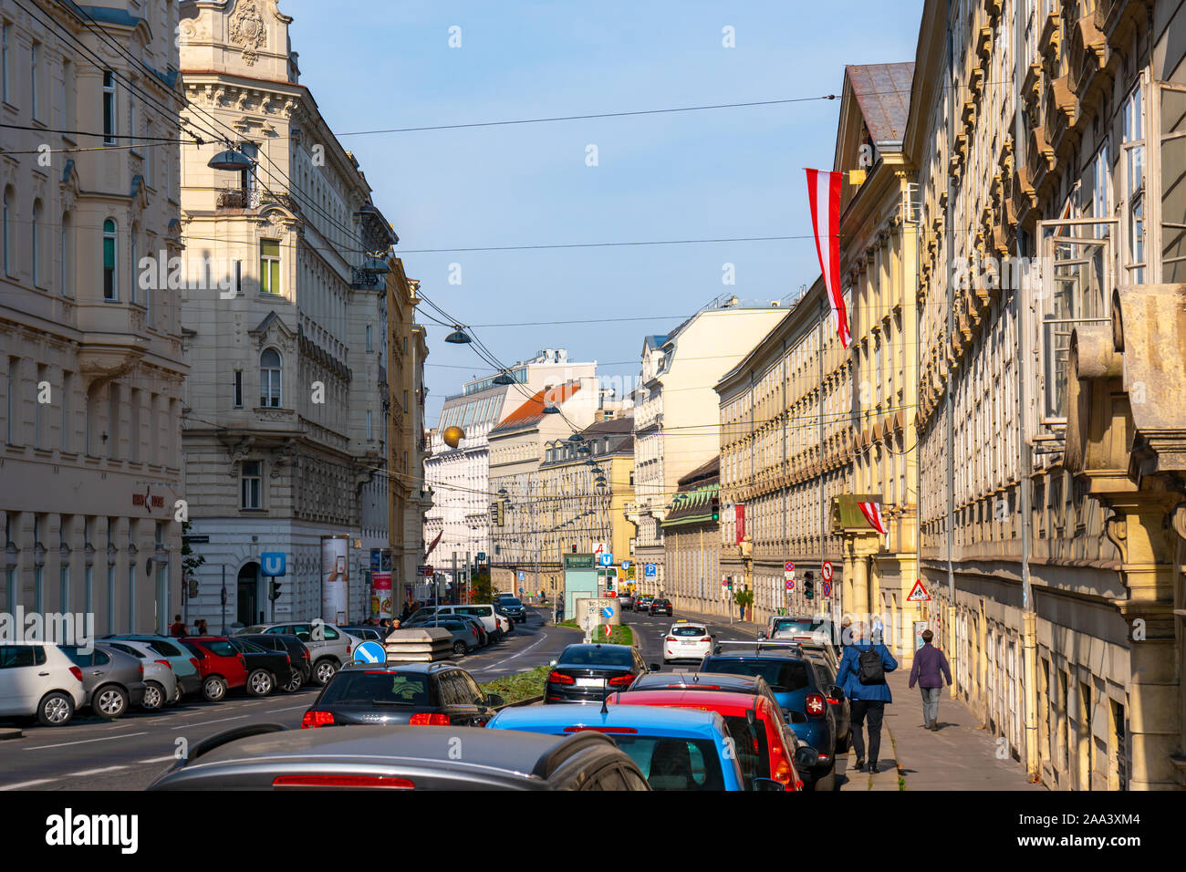 Vienna, Austria - 25.10.2019: Cityscape views of one of Europe's most ...